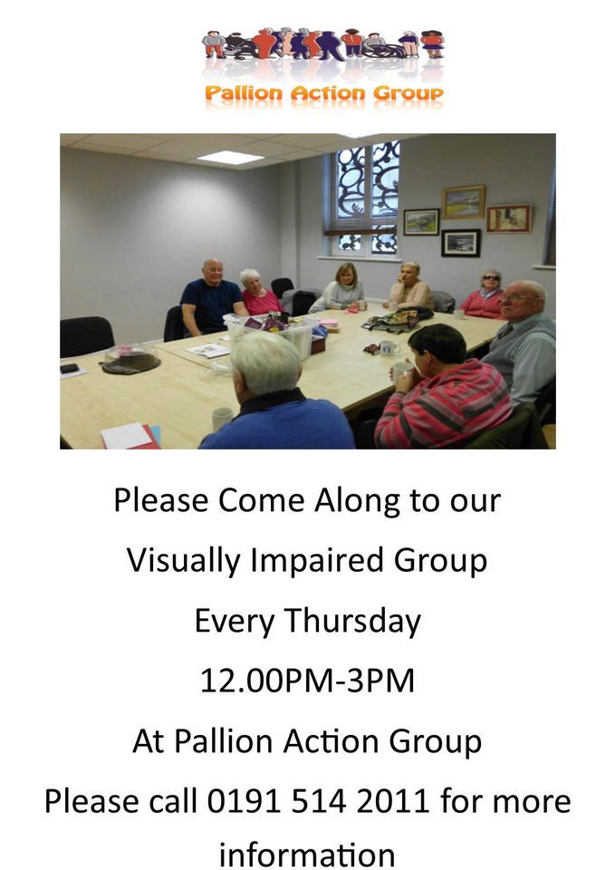 Visually Impaired Group | Pallion Action Group, Sunderland, EN ...