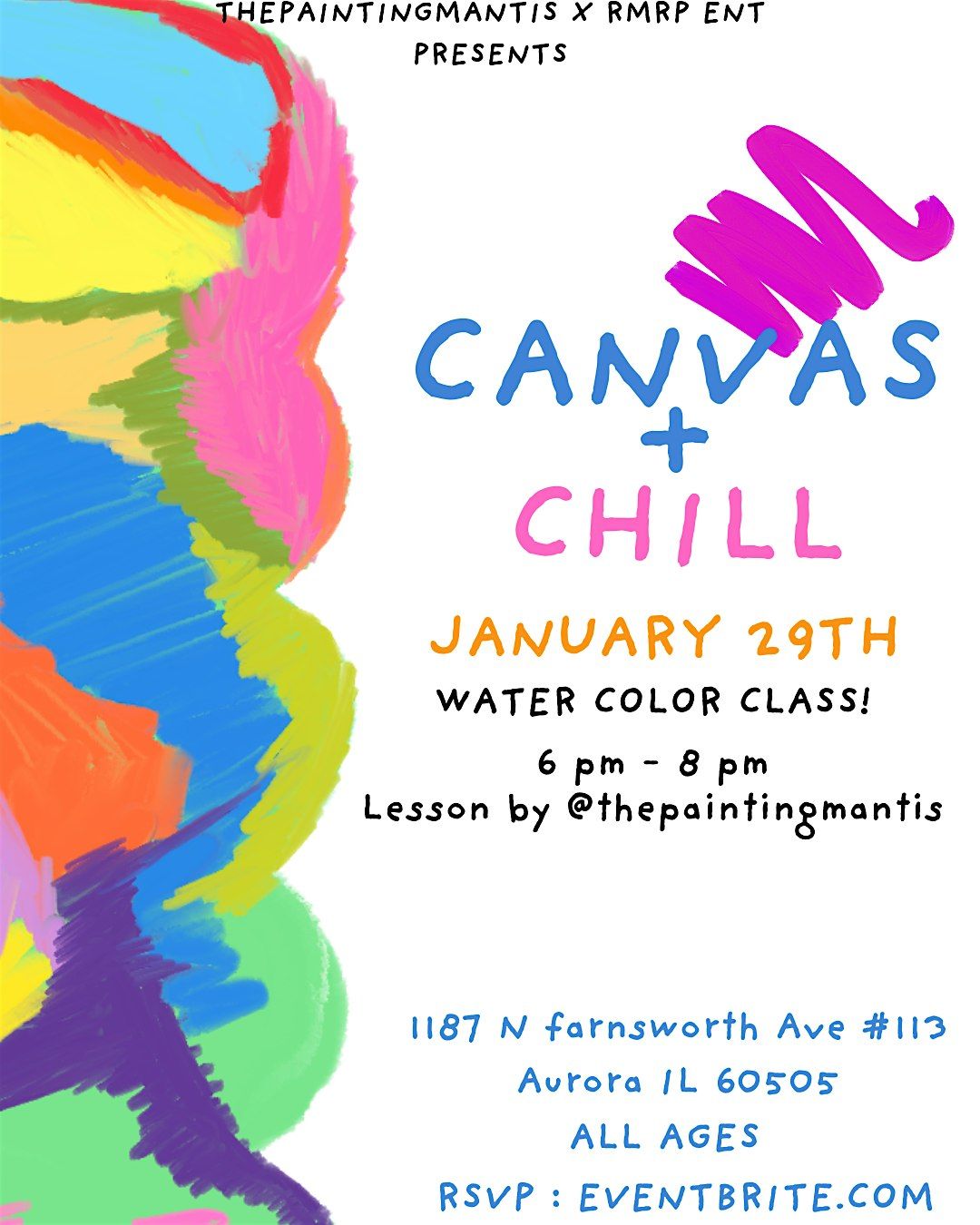 Canvas and Chill: Art Session With Guided Painting and Q&A at 1187 N ...