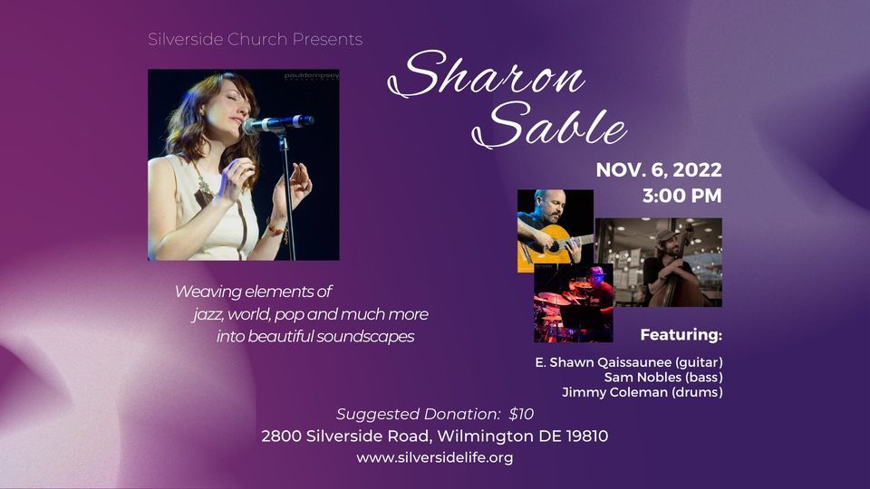 Silverside presents The Sharon Sable Quartet | Silverside Church ...