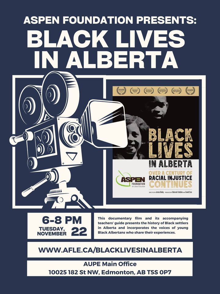 Black Lives in Alberta Film Premiere | 10025 182 St NW, Edmonton, AB ...