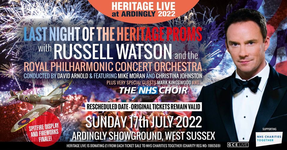 Russell Watson - Last Night Of The Heritage Proms - Ardingly Showground ...