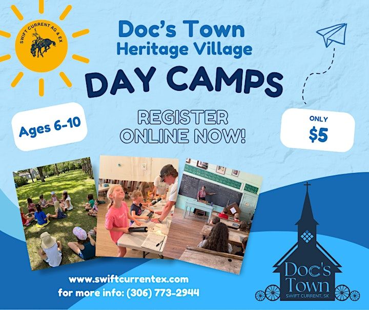 Docs Town Day Camp - August 7, 2024 at Kinetic Exhibition Park, Swift ...