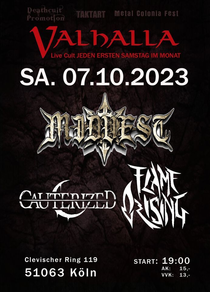 Valhalla Live Cult - Oktober | Valhalla Metal Pub Köln, Cologne, NW ...