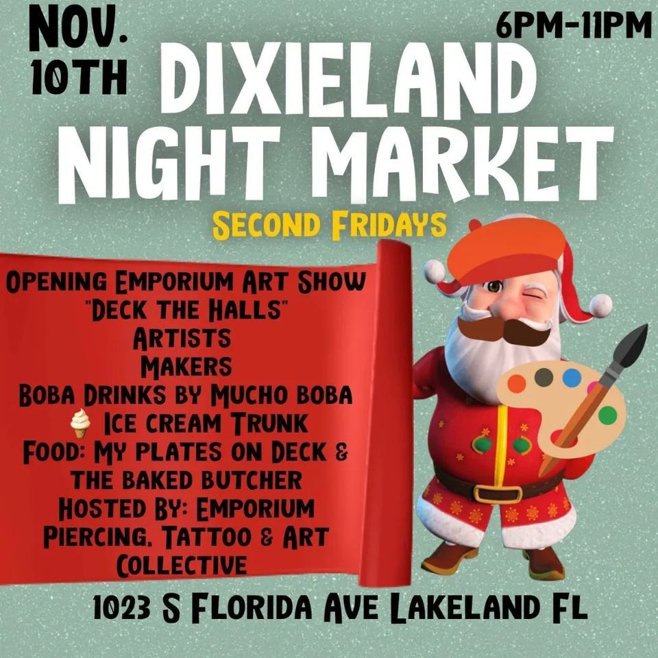 Nov 10th Dixieland Night Market at Union Hall, Lakeland on 10th ...