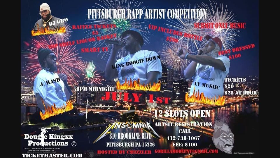 PITTSBURGH RAPP ARTIST COMPETITION at 810 Brookline Blvd, Pittsburgh ...