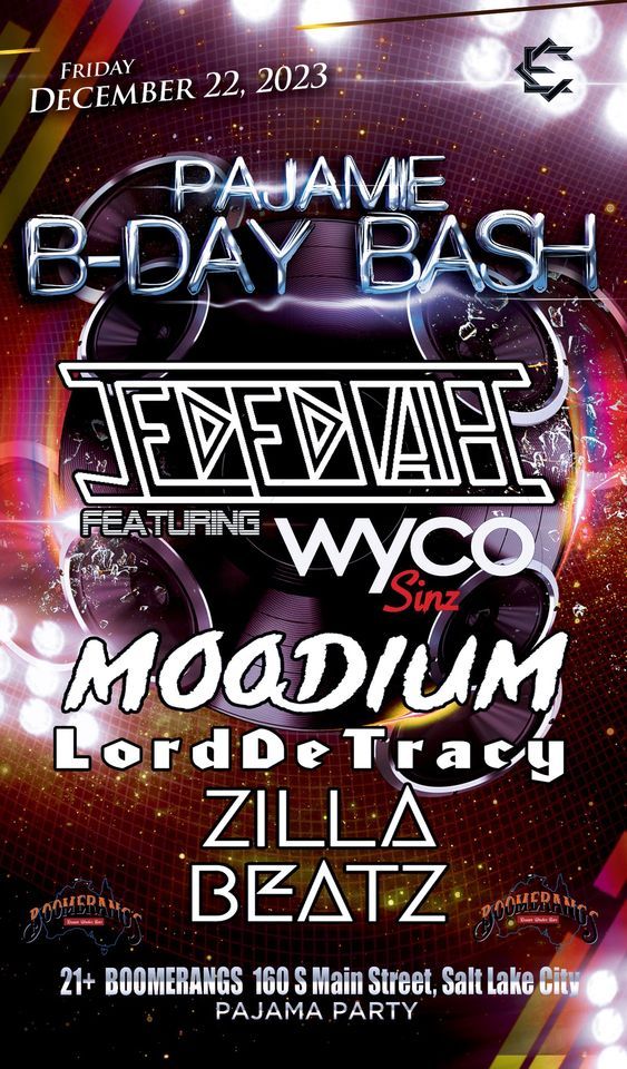 PAJAMIE B-DAY-BASH (PAJAMA THEMED PARTY) | Boomerang's Down Under Bar ...