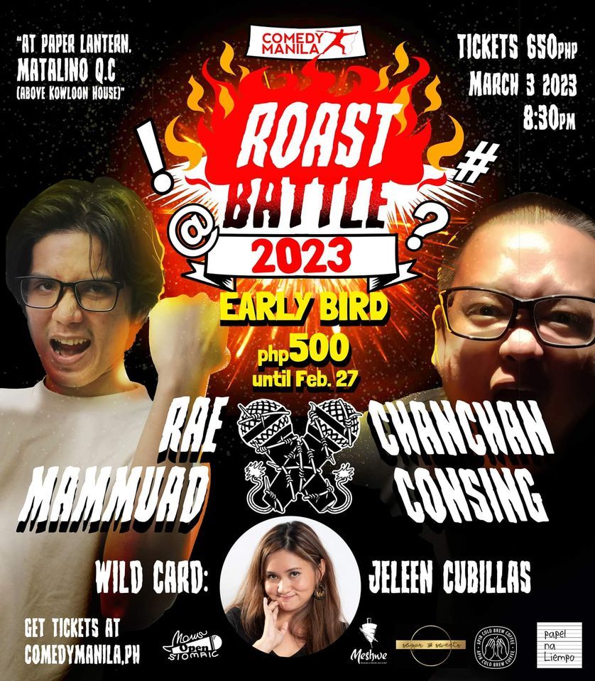 Comedy Manila ROAST BATTLE 2023 Finals | The Paper Lantern, Quezon City ...