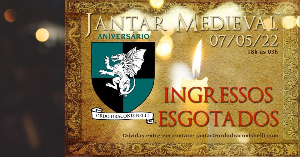 Jantar Medieval da Ordo - Comida e bebida a vontade! at Jantar Medieval ...