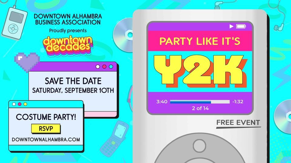 Downtown Decades Y2K 2000s Party! Tickets at Vino at Trios, Alhambra on ...