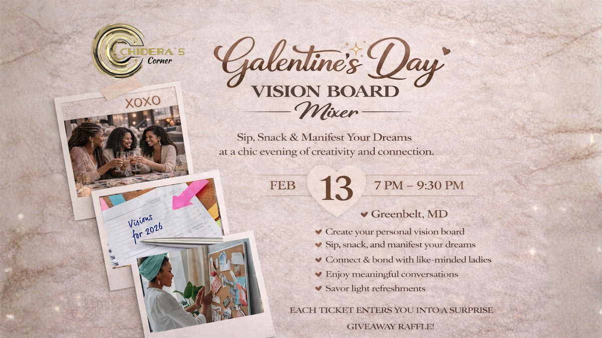 Galentine’s Day Vision Board Mixer: Sip, Create & Manifest at Greenbelt ...