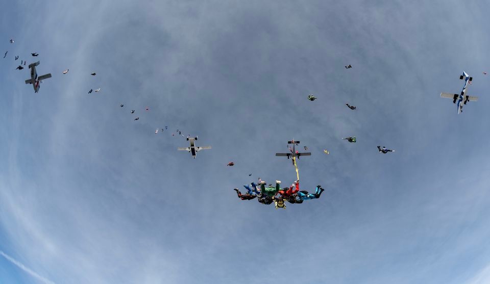 P3 SOS 100-way World Record at Skydive Perris on 13th April, 2023