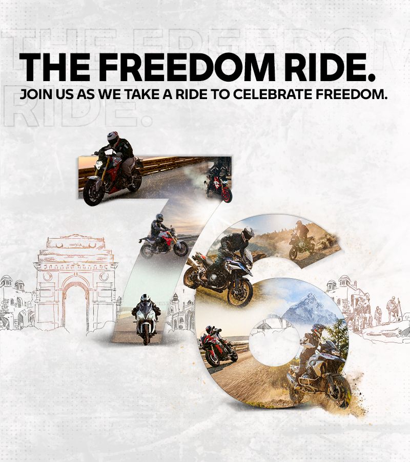 THE FREEDOM RIDE. at BMW Motorrad Navnit Mumbai on 15th August, 2022