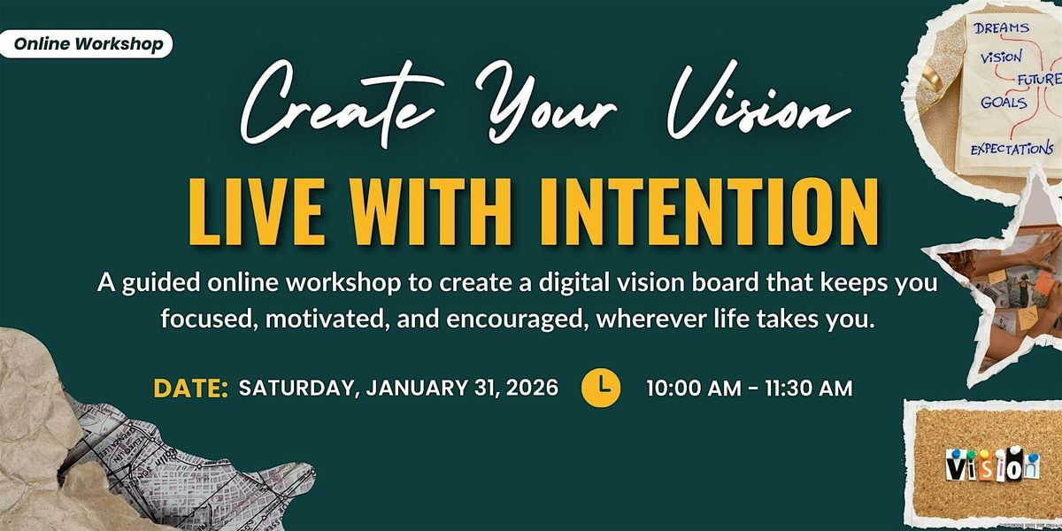 Online Vision Board Workshop (2026) at Online on 31st January, 2026