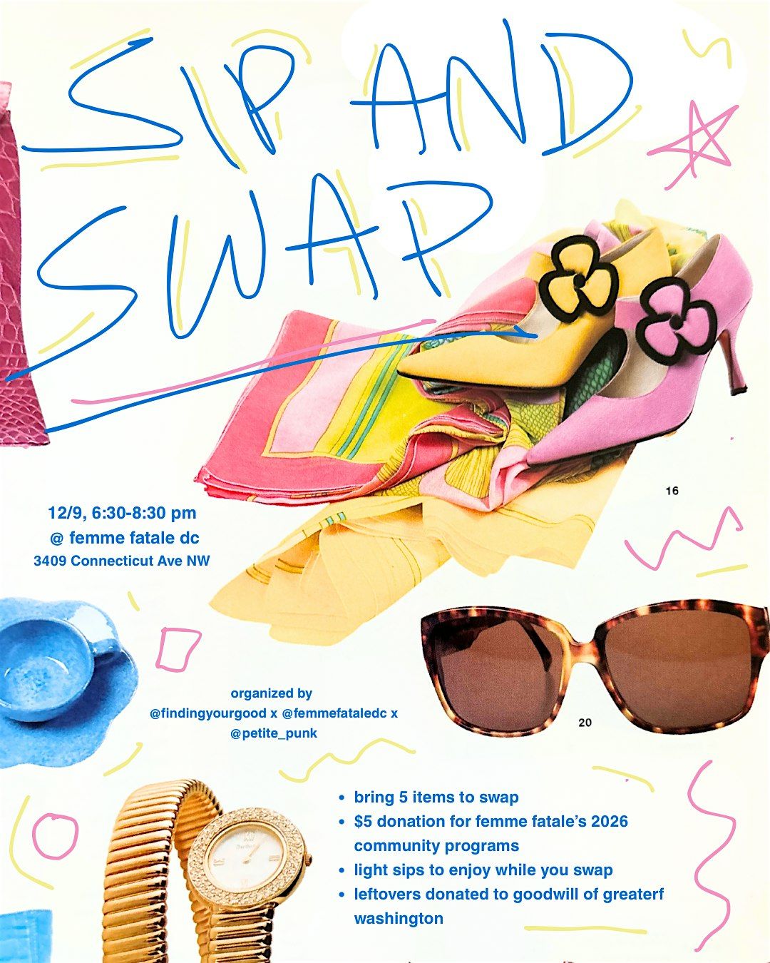 Sip And Swap at 3409 Connecticut Ave NW, Washington on 9th December, 2025