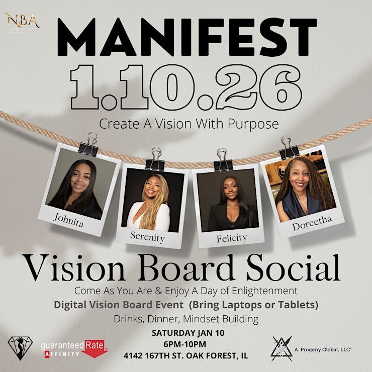 Manifest 2026 - Digital Vision Board Event at A. Progeny Global at A ...