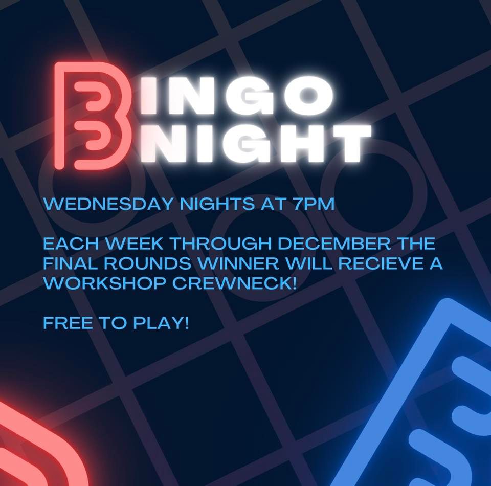 DJ Bingo | Workshop Food Hall & Bar, Rochester, MN | December 21, 2022