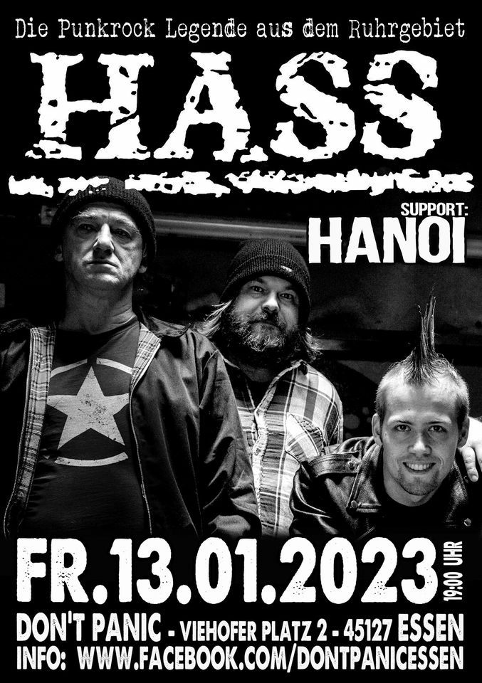 HASS (Die Punkrock Legende aus dem Ruhrgebiet) + Hanoi | Don't Panic ...