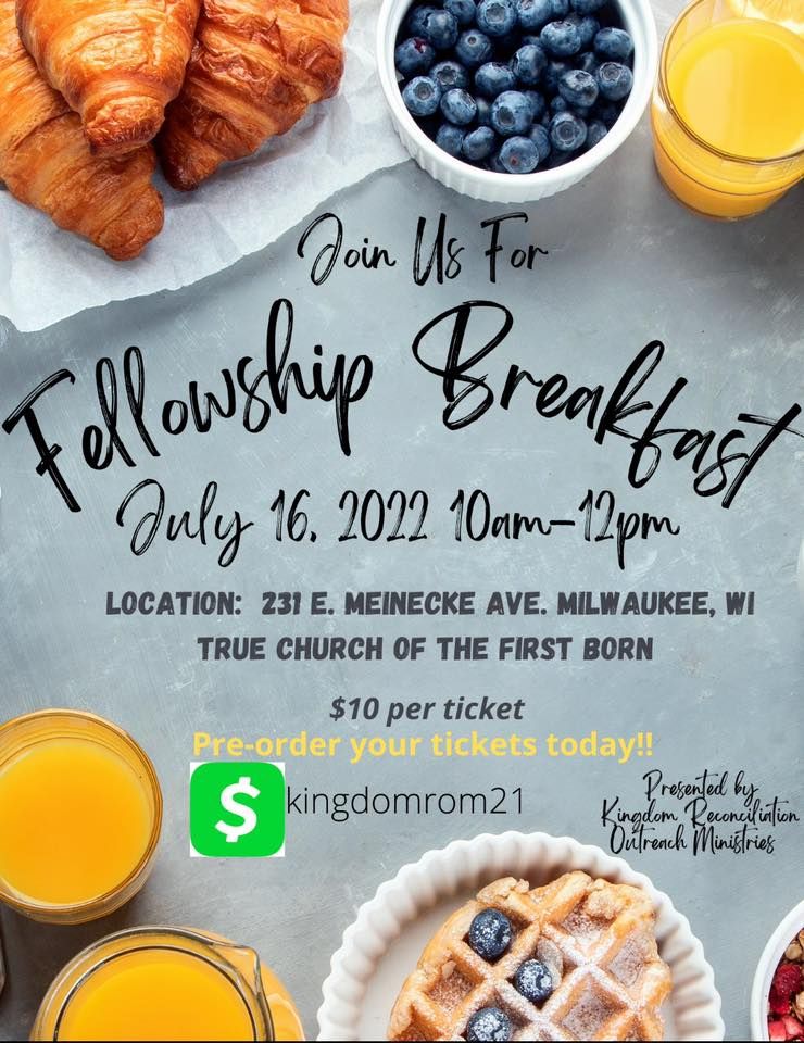 KRM Fellowship Breakfast | 231 E Meinecke Ave, Milwaukee, WI 53212-3357 ...
