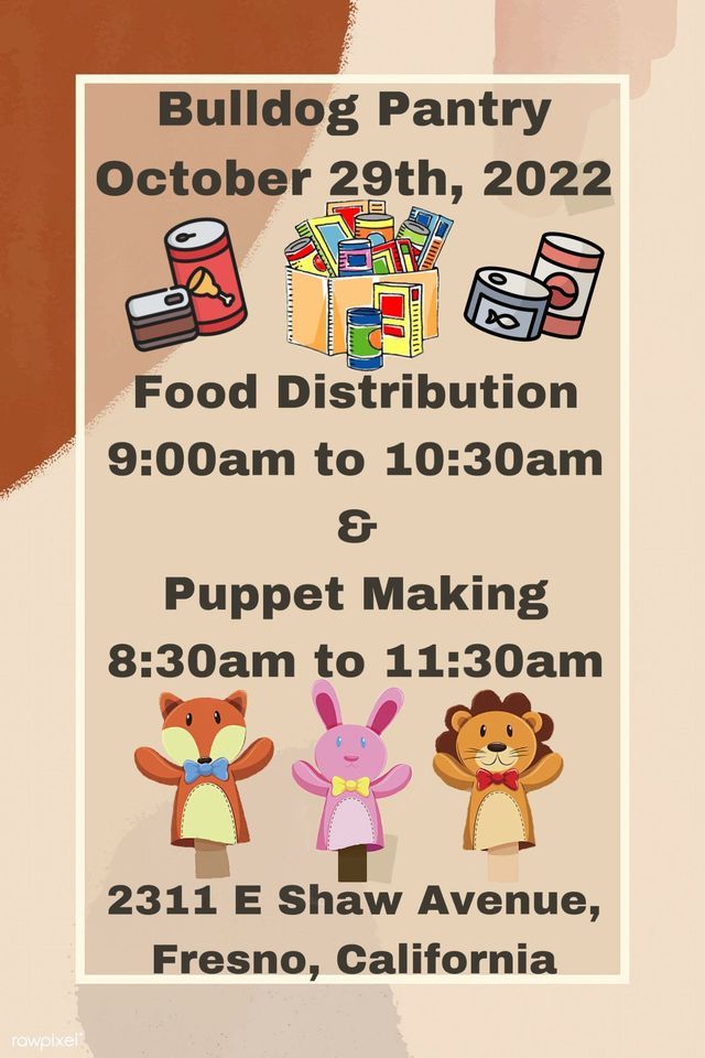 Food Distribution & Family Fun | Bulldog Pantry, Fresno, CA | October ...