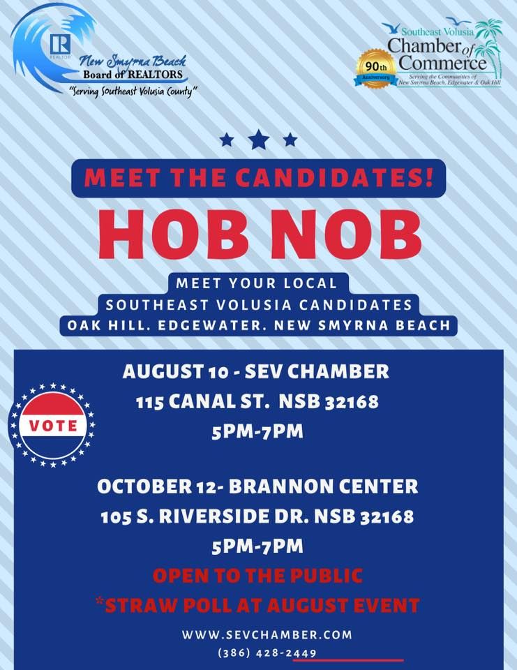 Hob Nob- Meet the Candidates | 115 Canal St, New Smyrna Beach, FL 32168 ...