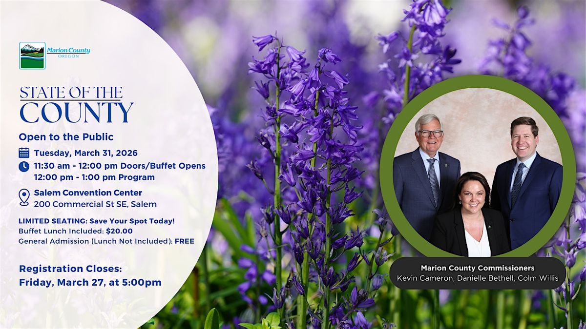 2026 State of the County - Marion County at Salem Convention Center on ...