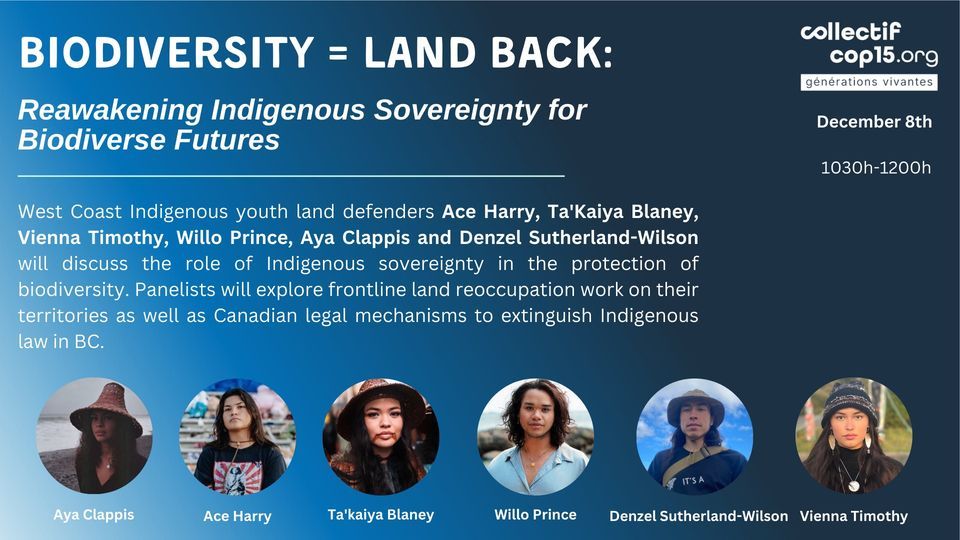 Biodiversity=LAND BACK: Reawakening Indigenous Sovereignty for ...